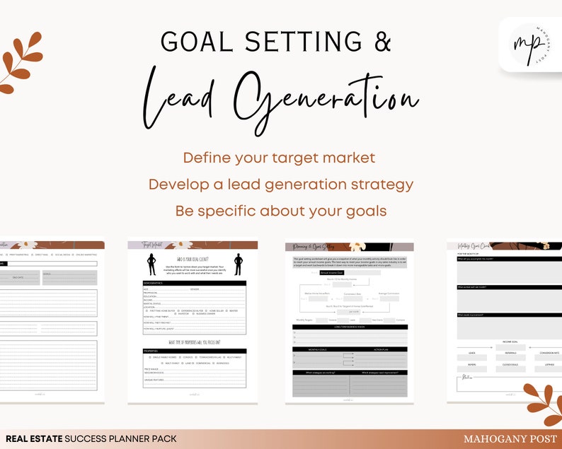 2024 Real Estate Success Planner & Worksheet Bundle W/ Bonuses - Etsy UK