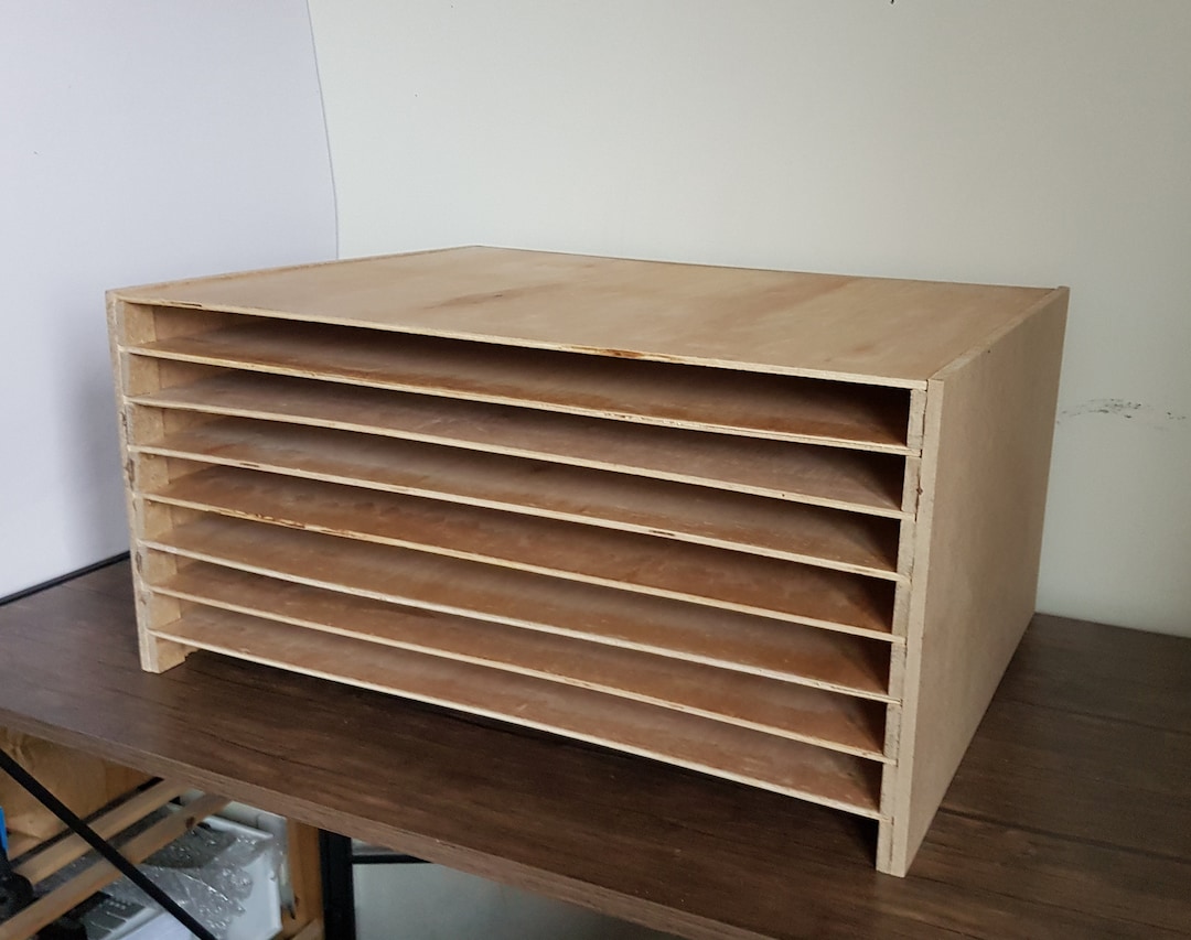 A3 42cm X 30cm Canvas Drawing Rack / Art Storage / Box / Compact Sturdy ...