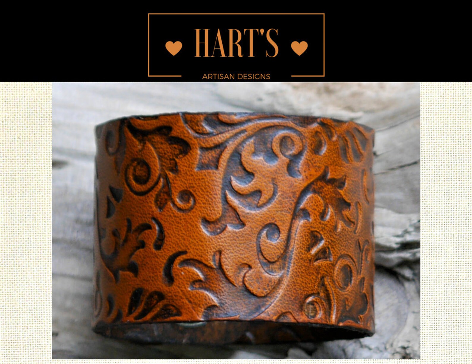 Leather Cuff Bracelet - Etsy