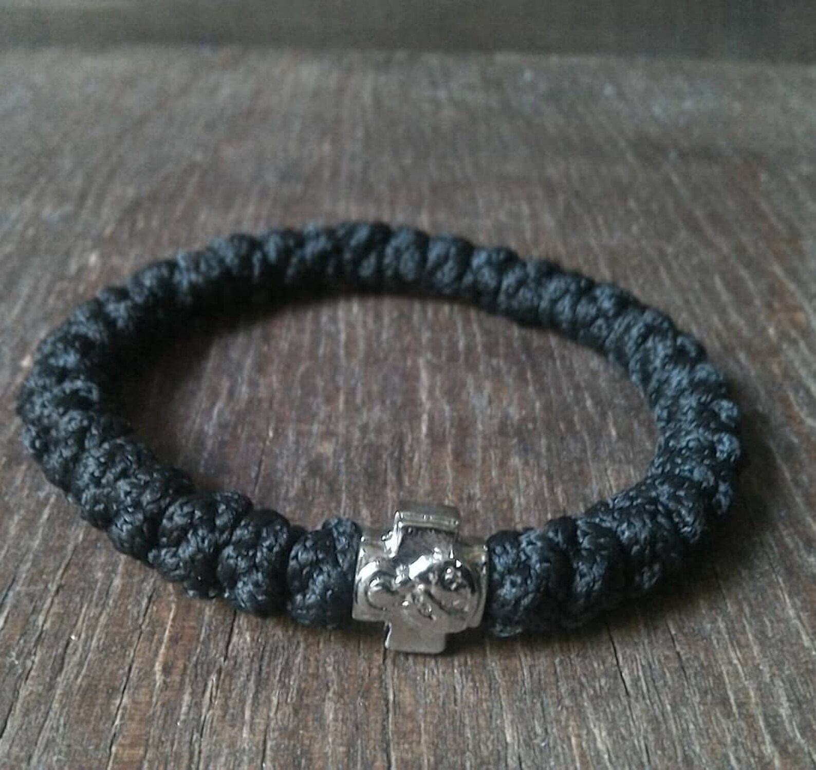 Handmade Orthodox Black Prayer Rope Bracelet 33 Knots Christian Gift ...