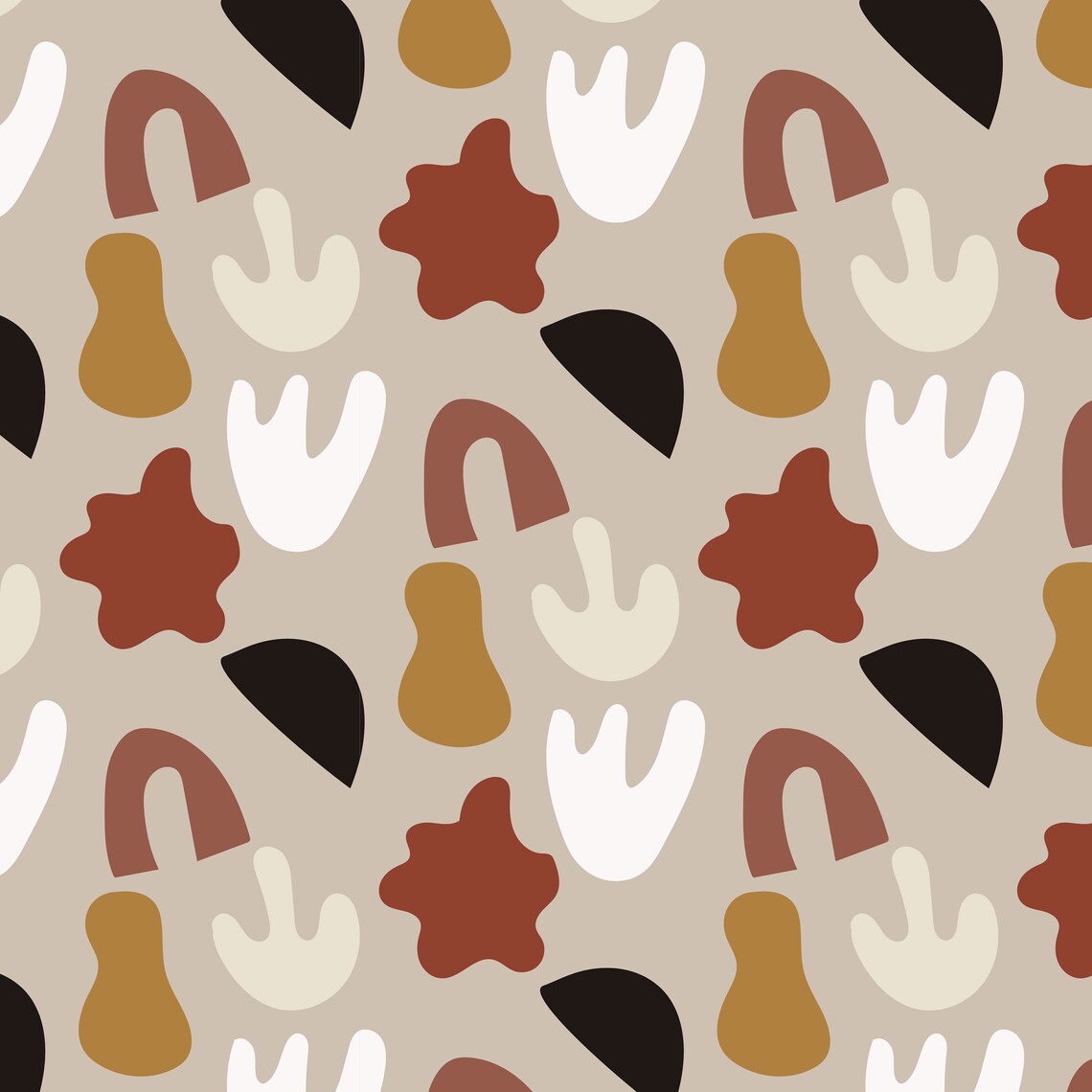 Modern digital paper modern wrapping paper shape pattern | Etsy