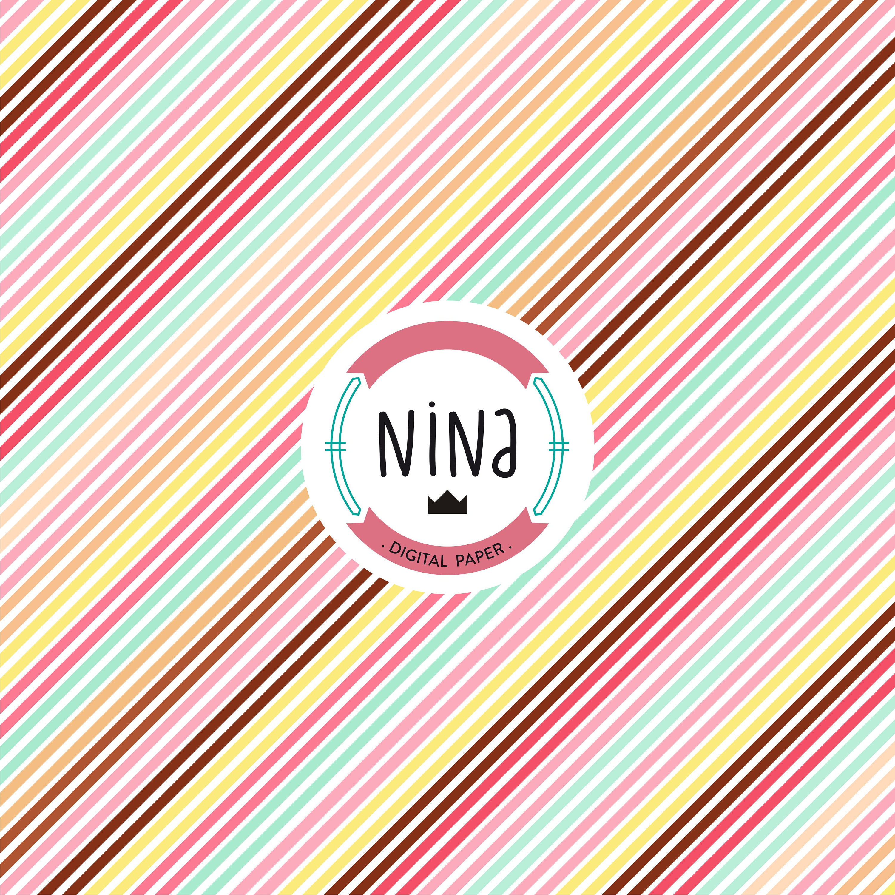 Rainbow Digital Paper Ice Cream Wrapping Paper Ice Cream - Etsy