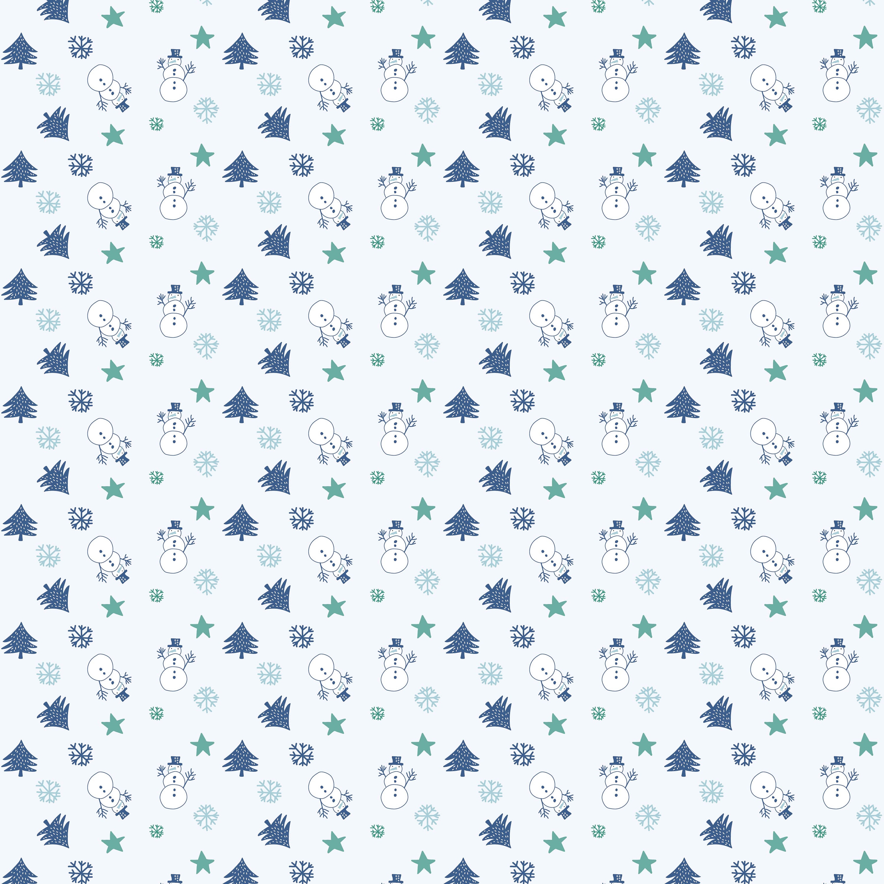 Winter Digital Paper Winter Wrapping Paper Xmas Pattern - Etsy