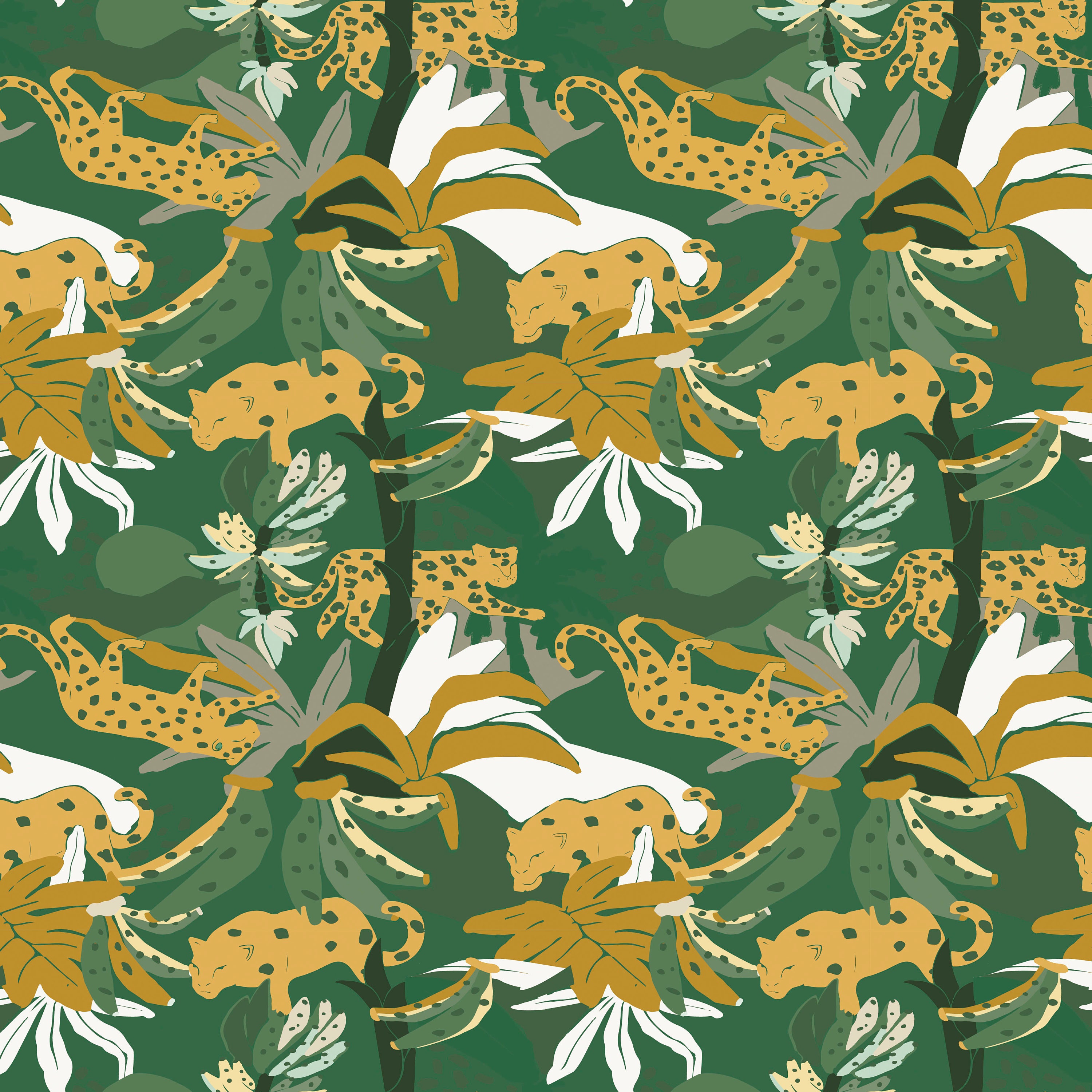 Jungle Digital Paper Animal Wrapping Paper Jungle Pattern - Etsy