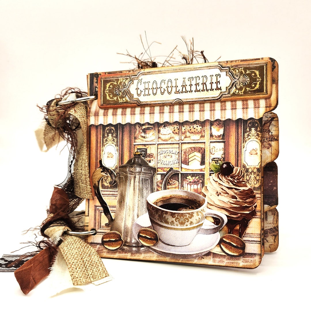 Coffee and Chocolate Vintage Style Junk Journal, Pocket Junk Journal ...