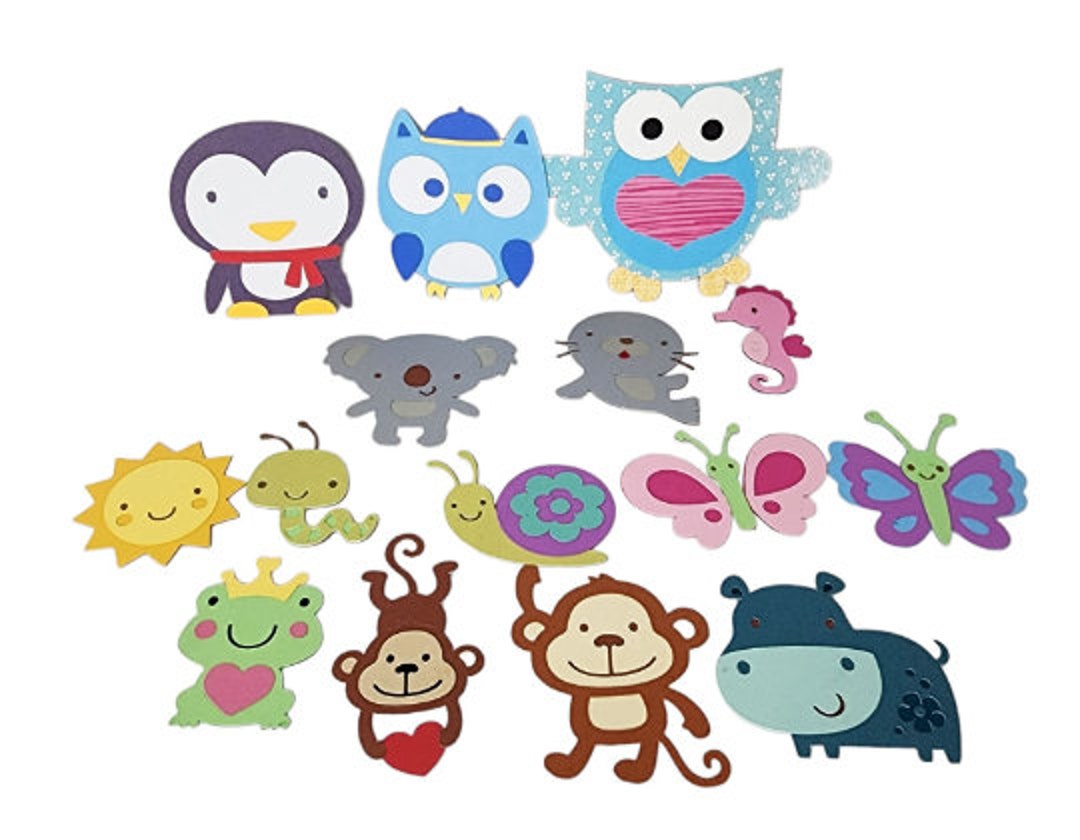 Paper Animal Die Cut, Paper Die Cut, Scrapbook Die Cuts, Zoo Animal Die ...