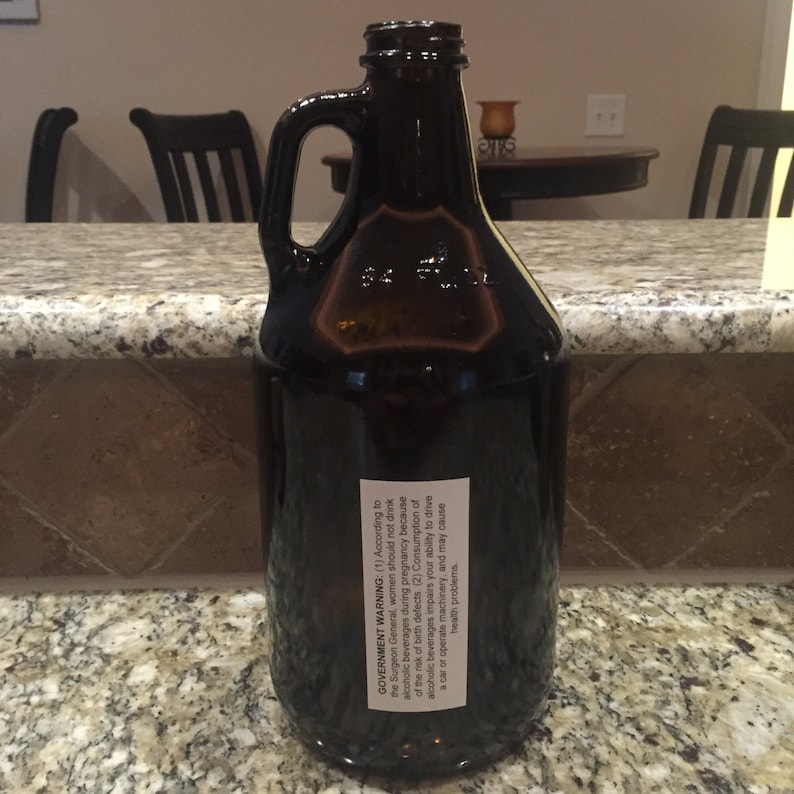 Growler Alcohol Government Warning Label - Etsy