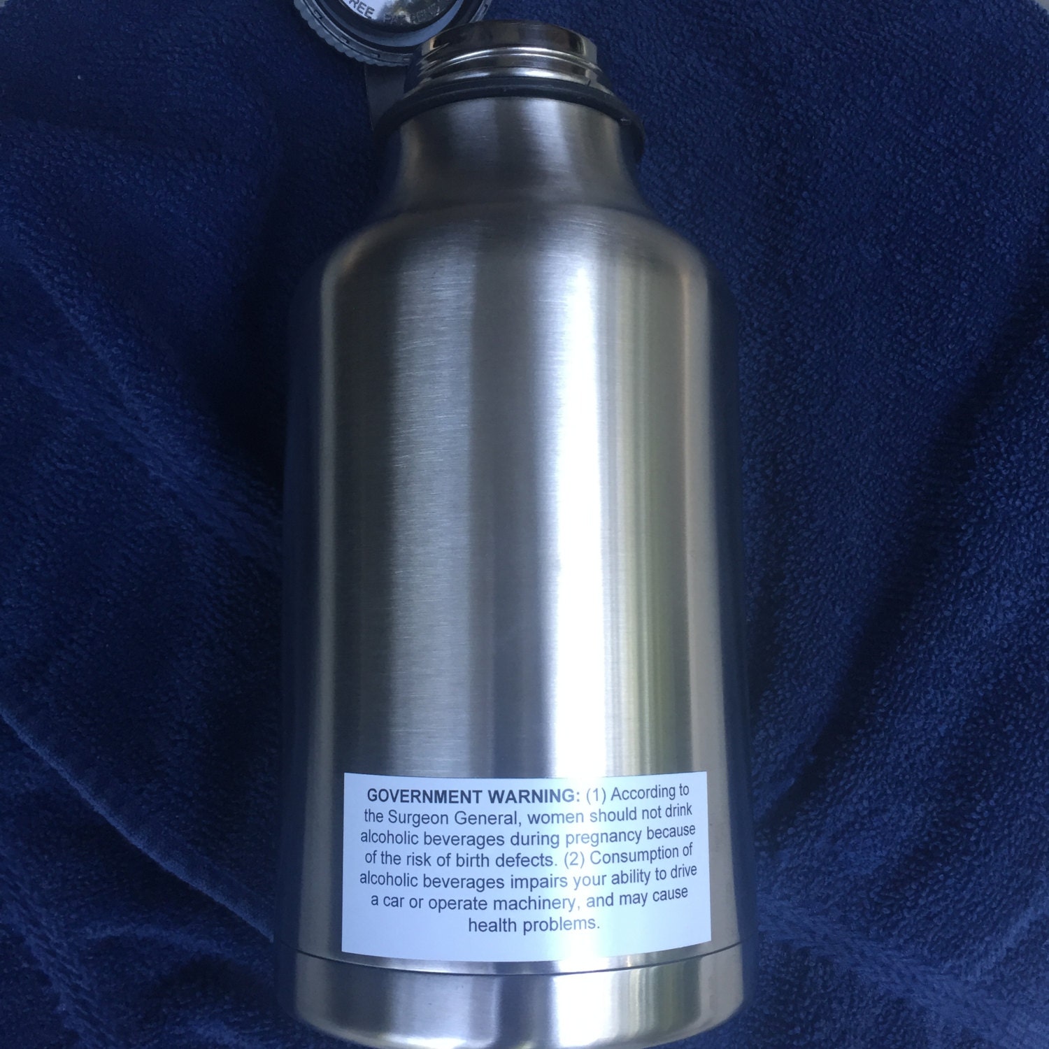 Growler Alcohol Government Warning Label - Etsy