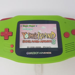 Gameboy Advance GBA Green / Red Backlight IPS V2 | Etsy