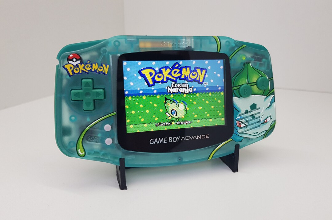 Gameboy Advance GBA Pokemon Balbasaur Themed Backlight V3 Laminated ...