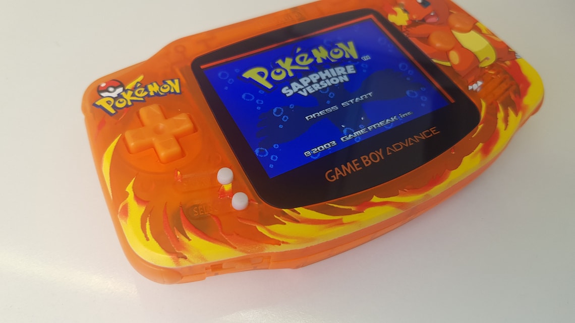 Gameboy Advance GBA Pokemon Charmander Themed Backlight IPS V2 - Etsy