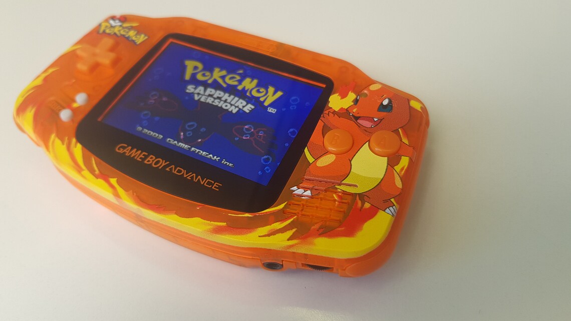 Gameboy Advance GBA Pokemon Charmander Themed Backlight IPS V2 - Etsy
