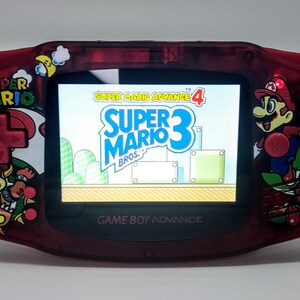 Gameboy Advance GBA Super Mario Themed Backlight IPS V2 - Etsy