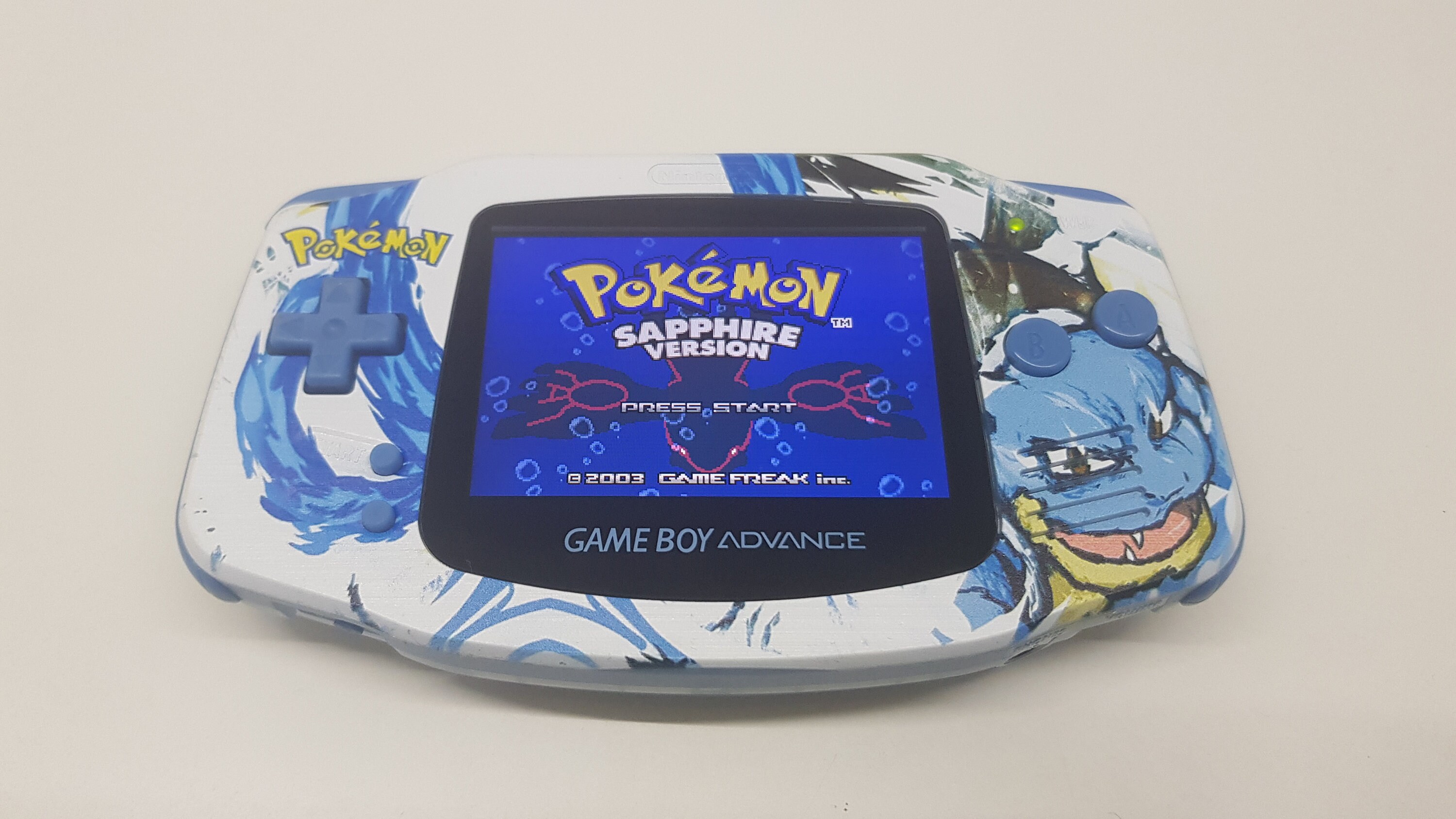 Gameboy Advance GBA Pokemon Blastoise Themed Backlight IPS V2 | Etsy
