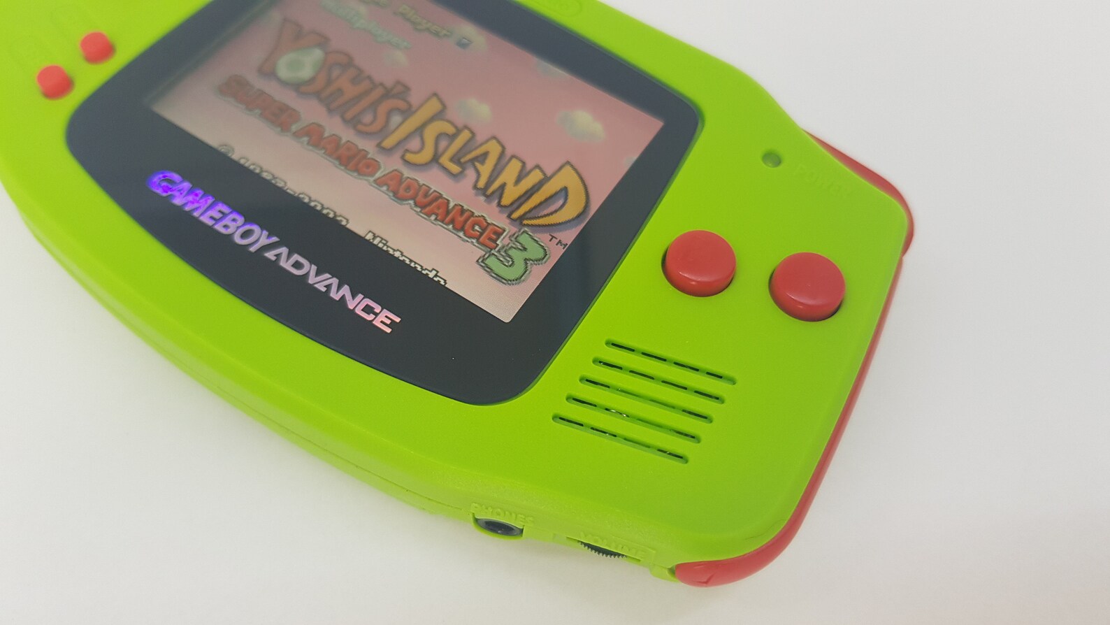 Gameboy Advance GBA Green / Red Backlight IPS V2 - Etsy