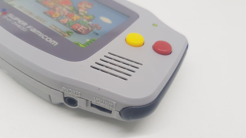 Gameboy Advance GBA Super Famicom Themed Backlight IPS V2 ...