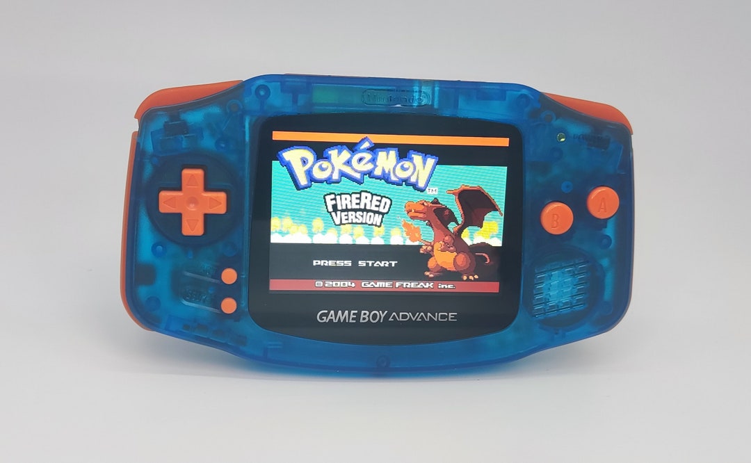 Gameboy Advance GBA Clear Blue Orange Backlight IPS V2 Display - Etsy