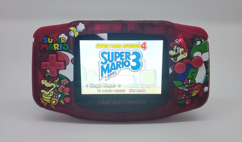 Gameboy Advance GBA Super Mario Themed Backlight IPS V2 - Etsy