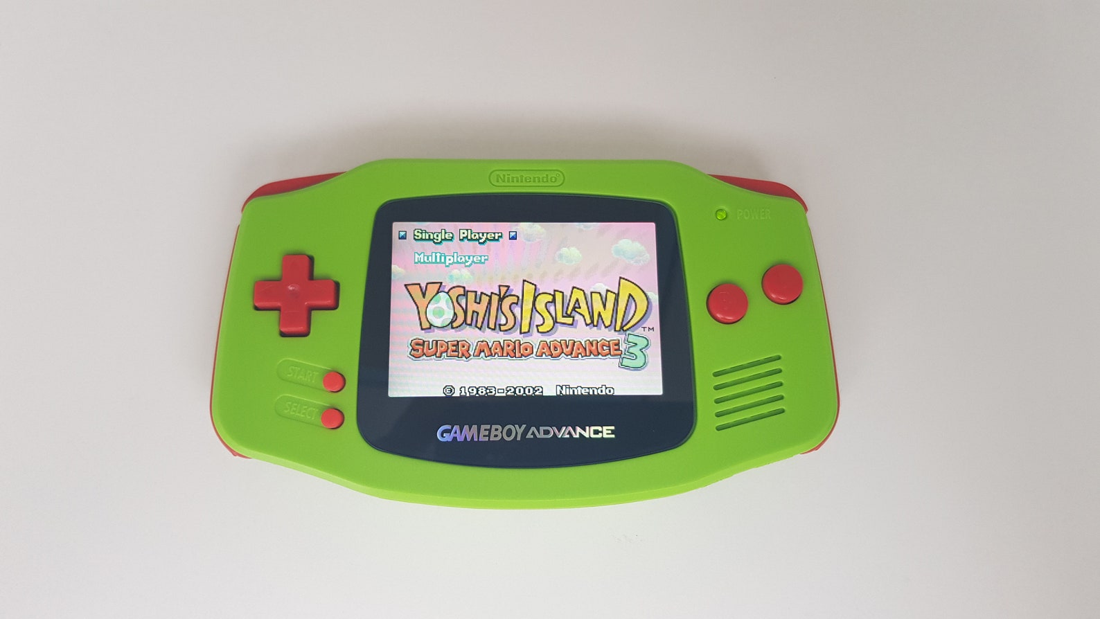 Gameboy Advance GBA Green / Red Backlight IPS V2 - Etsy