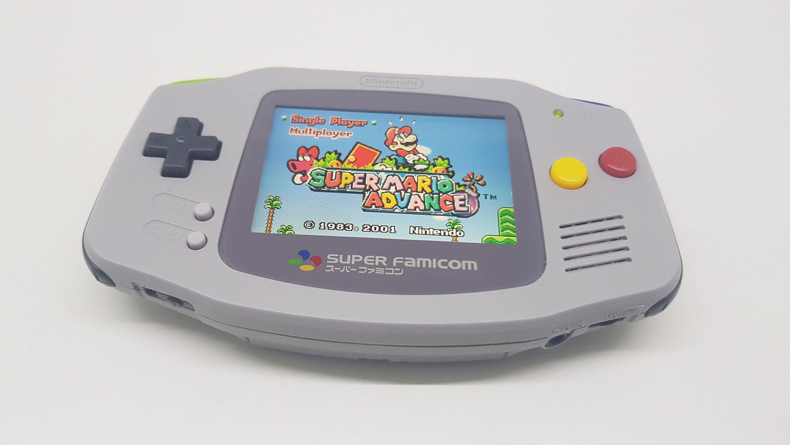 Gameboy Advance GBA Super Famicom Themed Backlight IPS V2 ...