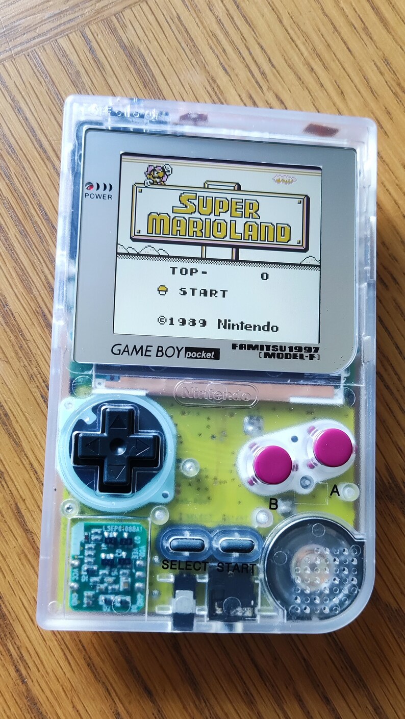 Gameboy Pocket Clear DMG Famitsu Silver Glass Lens IPS OSD - Etsy UK