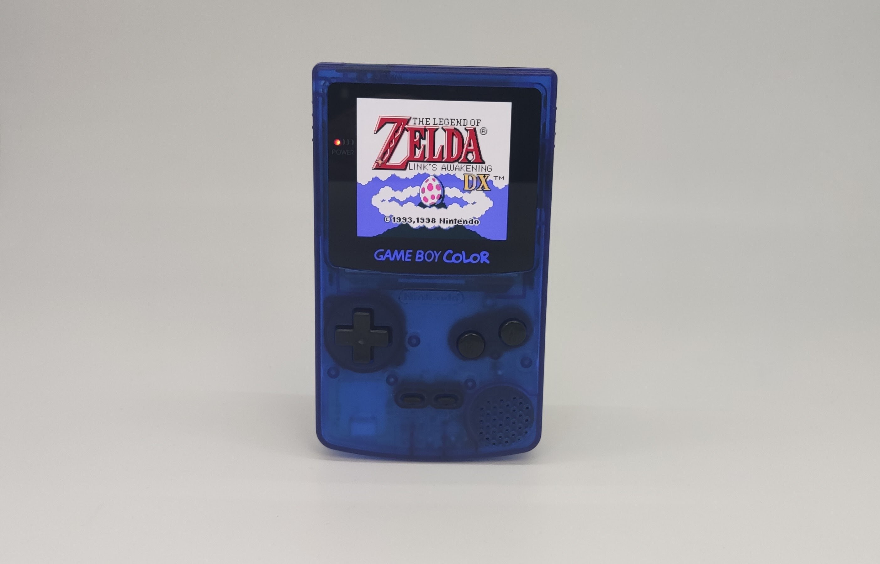 Gameboy Color AMOLED Touch Menu Retro Pixel OLED Clear Blue Voltage Regulator Amp Speaker Etsy