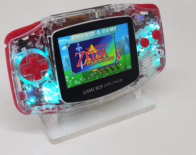 Game Boy Advance GBA Ultimate Clear Edition - V3 Laminated - RGB - RED ...