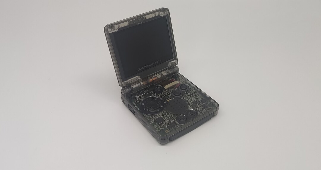 Gameboy Advance SP Backlight IPS V5 720x480 Mirror Clear Black New ...