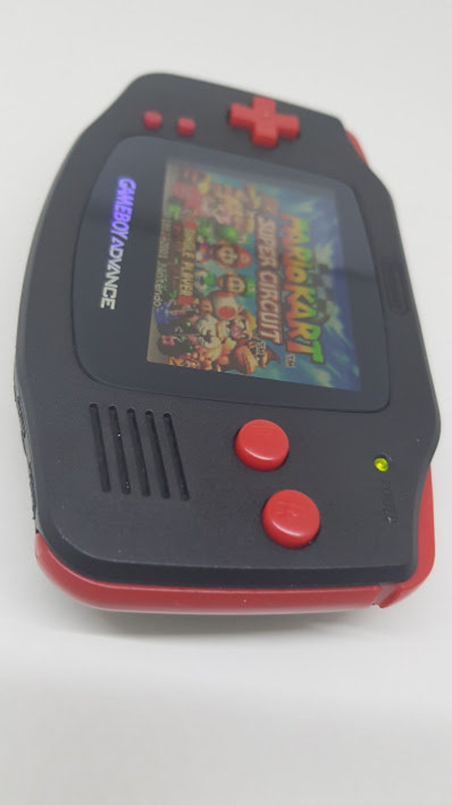 Gameboy Advance GBA Black with Red Buttons Backlight IPS V2 | Etsy