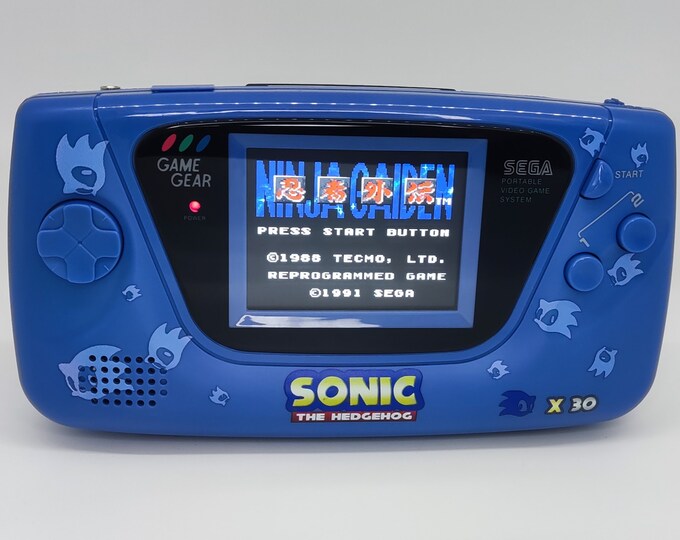 Sega Game Gear TFT Console LCD Backlit Backlight Sonic Themed - New SFY ...