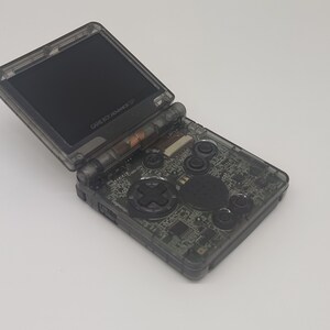 Gameboy Advance SP Backlight IPS V5 720x480 Mirror Clear Black New ...