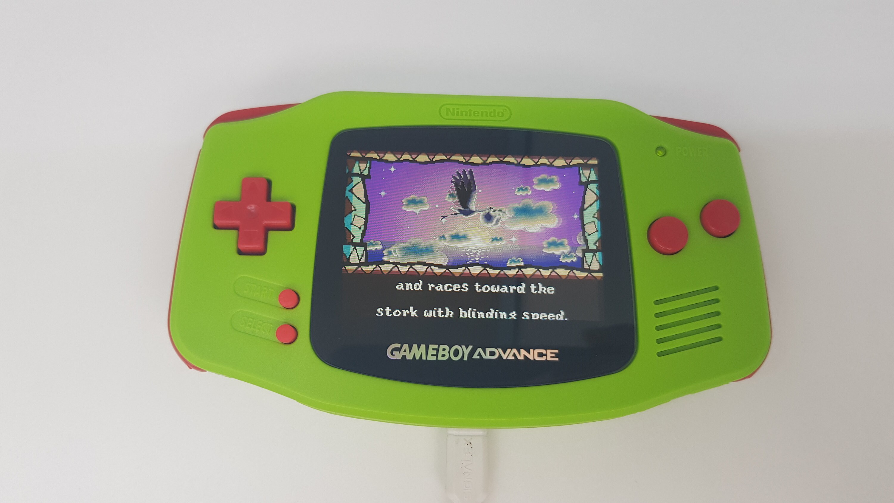 Gameboy Advance GBA Green / Red Backlight IPS V2 | Etsy