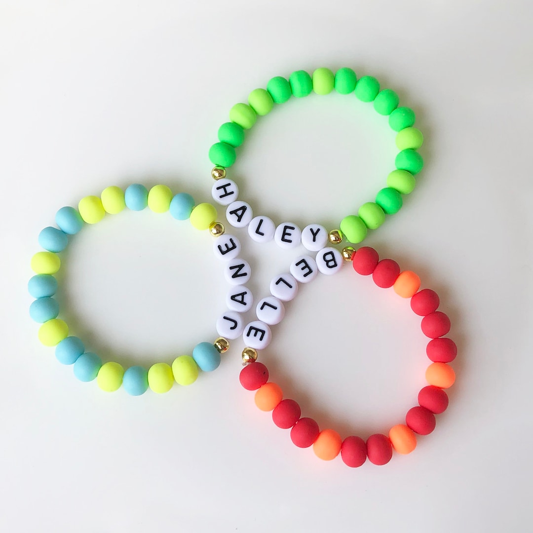 Set of 3, Matching Trio Friendship Bracelets for Kids, Handmade BFF ...