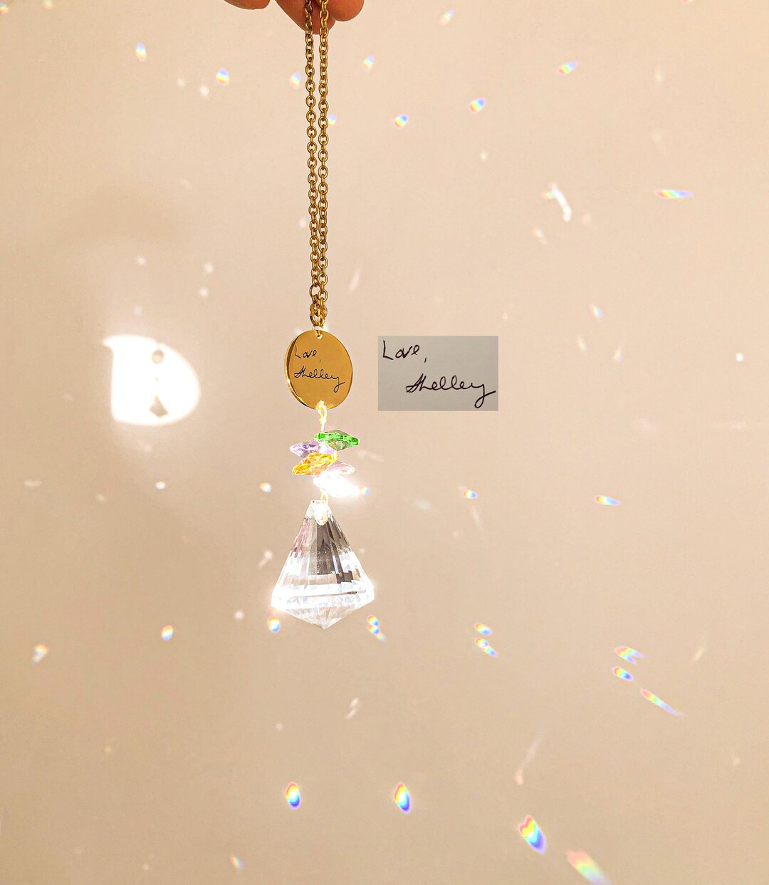 Personalized Memorial Sun Catcher – Handwriting Keepsake Gift - Etsy