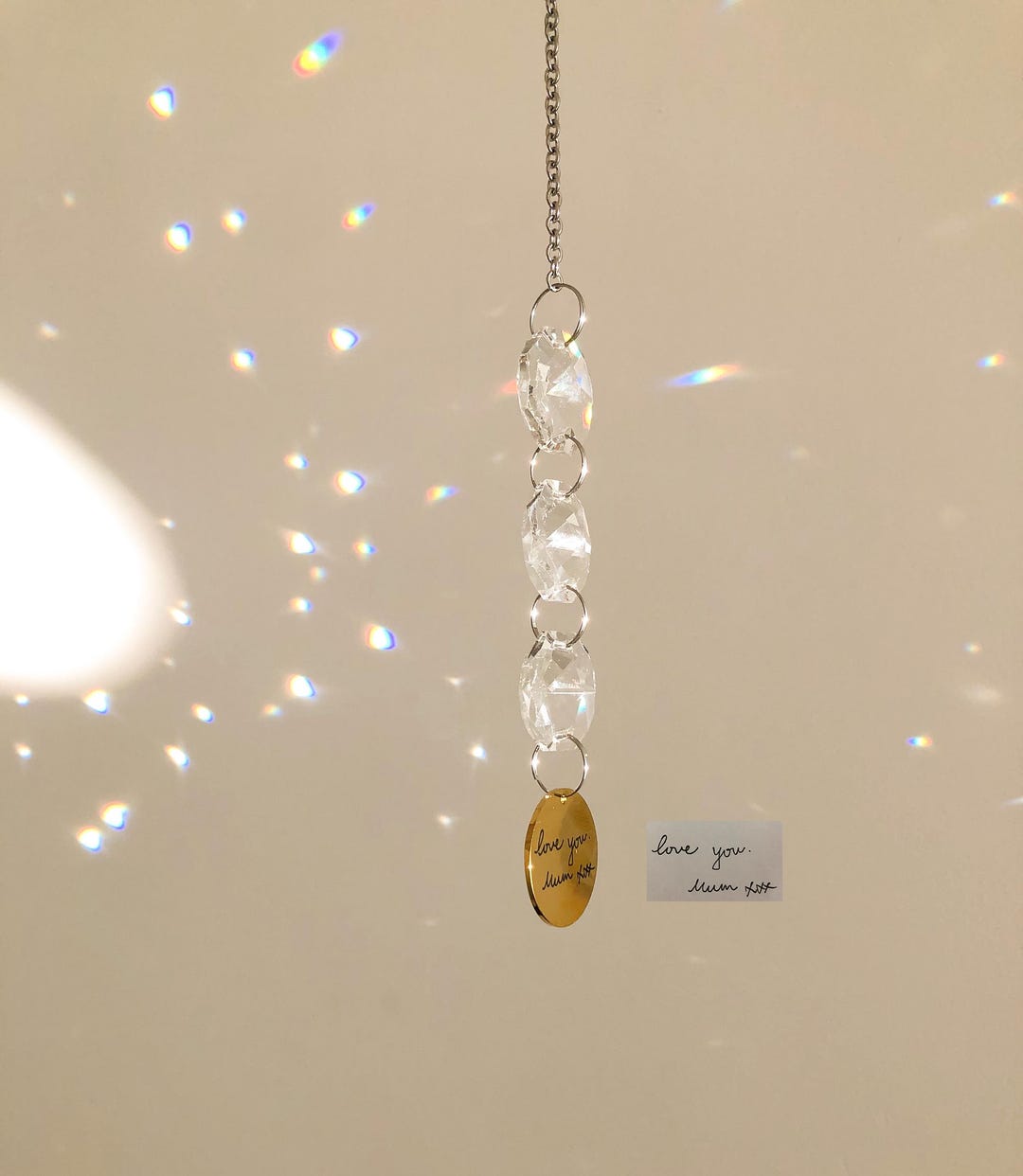 Personalized Memorial Sun Catcher With Actual Handwriting, Look for Me ...