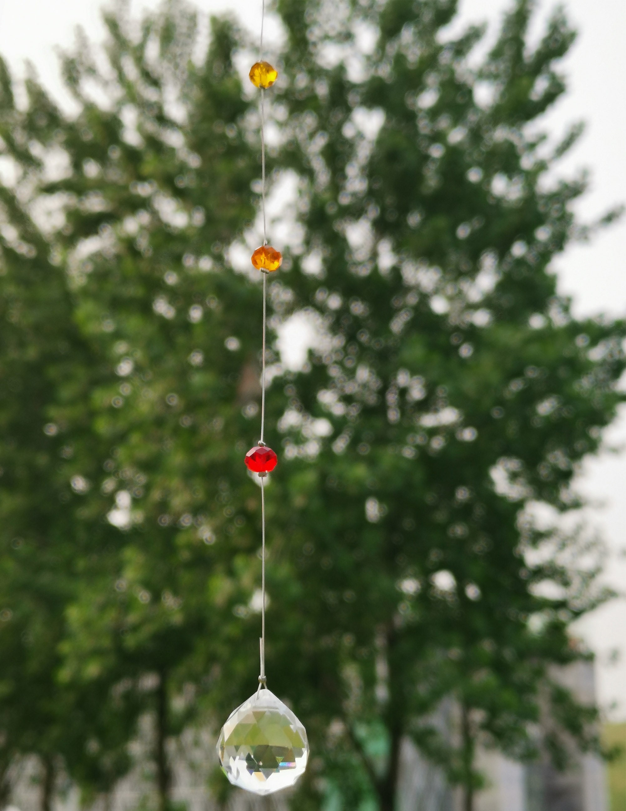 Crystal sun catcher Window Charm Feng Shui Crystals | Etsy