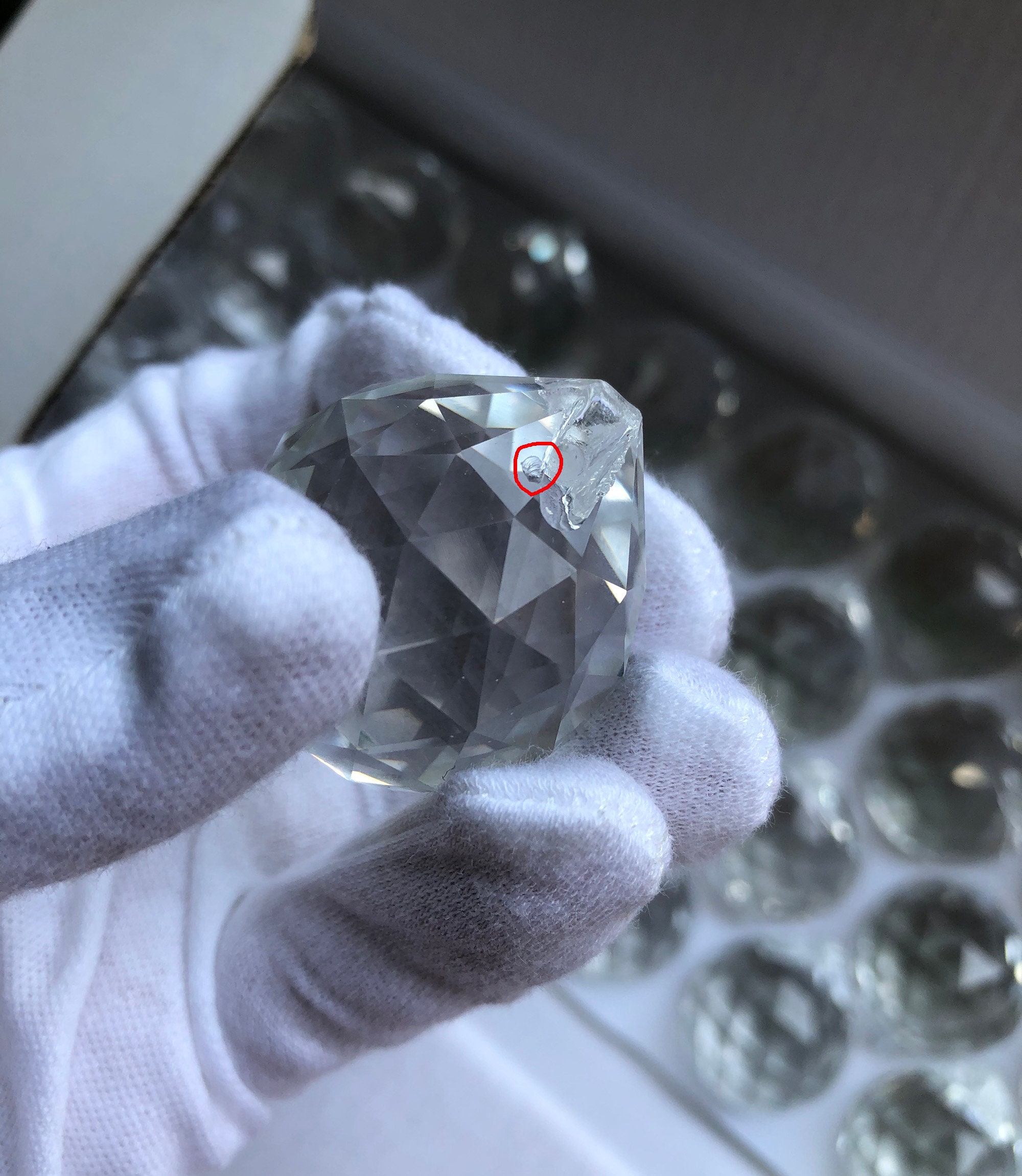 SLIGHTLY DEFECTS Crystal Ball Prism Clear 20mm/30mm/40mm - Etsy Australia