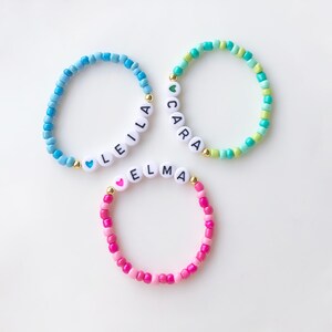 Matching Trio Friendship Bracelet for Kids, Handmade BFF Bracelets With ...