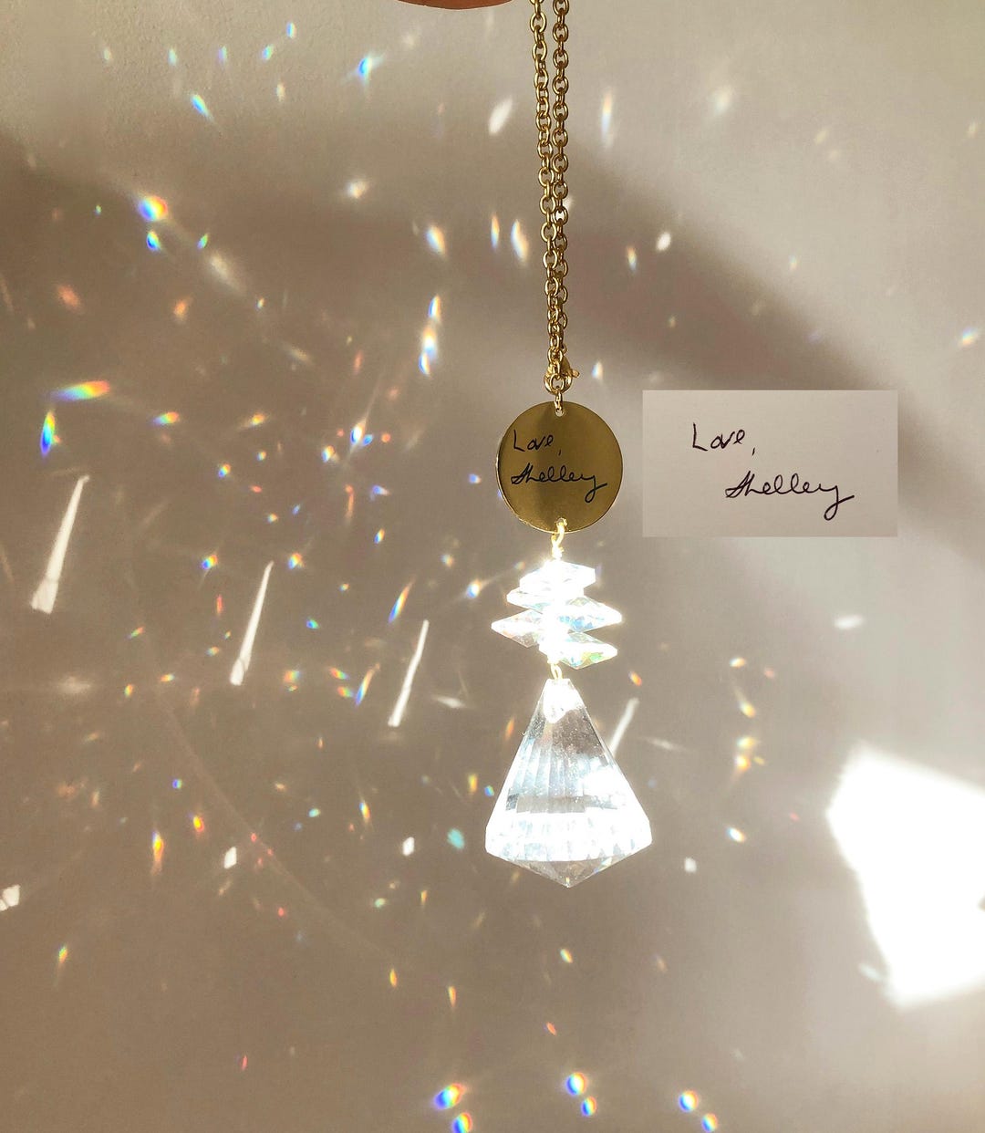 Personalized Memorial Sun Catcher – Handwriting Keepsake Gift - Etsy