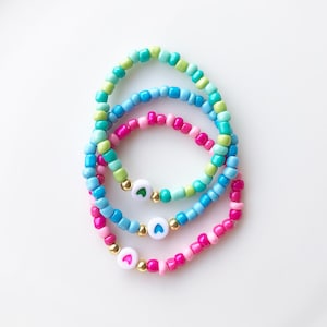 Matching Trio Friendship Bracelet for Kids, Handmade BFF Bracelets With ...