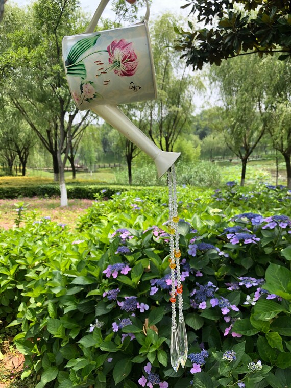 Small Watering Can Sun Catcher Unique Garden Decor | Etsy