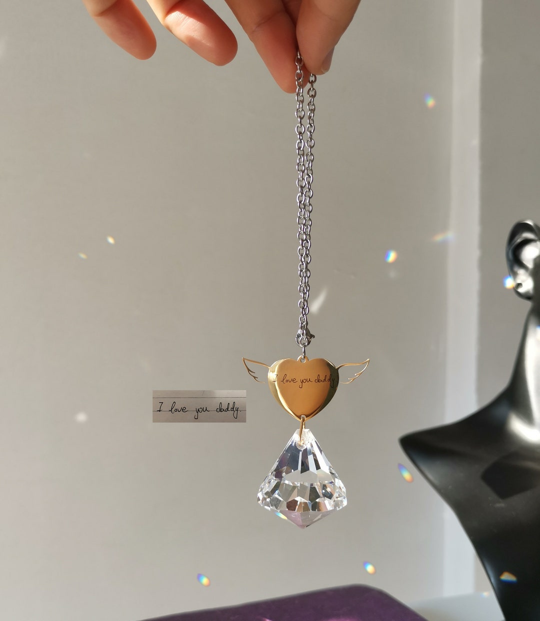 Personalized Memorial Sun Catcher, Sympathy Gift for Loss of Daughter ...