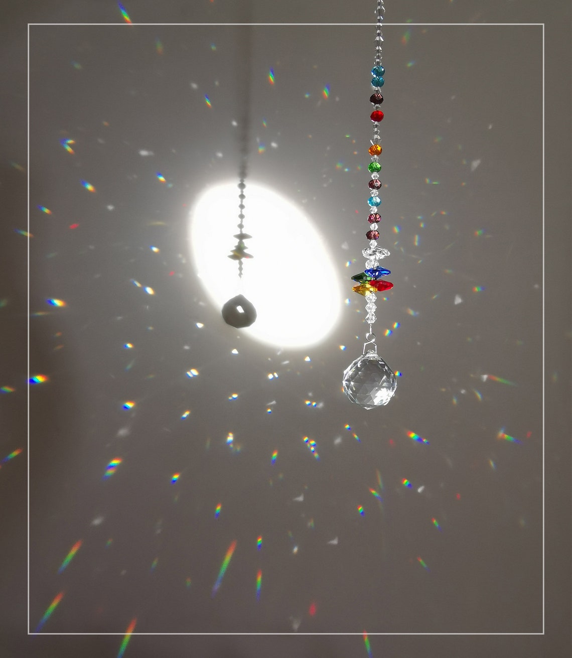 Healing Crystals Sun Catcher for Window Crystal Prisms - Etsy