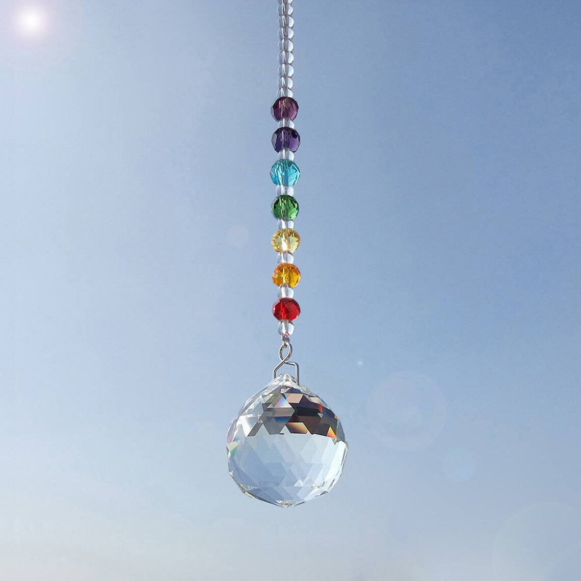 Hanging Window Chakra Suncatcher Glass Crystal Suncatchers - Etsy