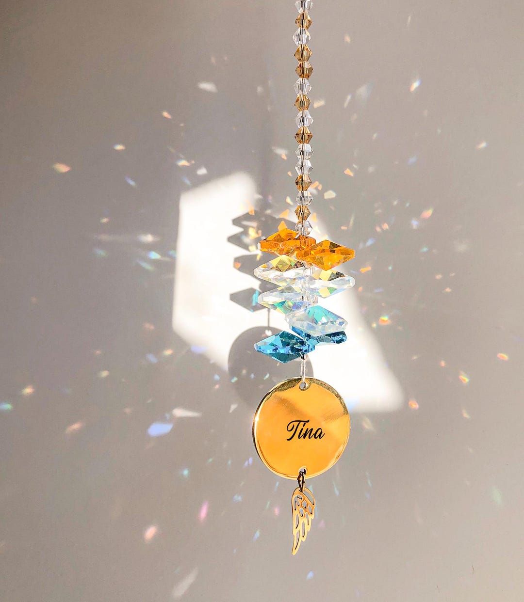 Memorial Sun Catcher With Personalized Charm – A Beautiful Tribute That ...
