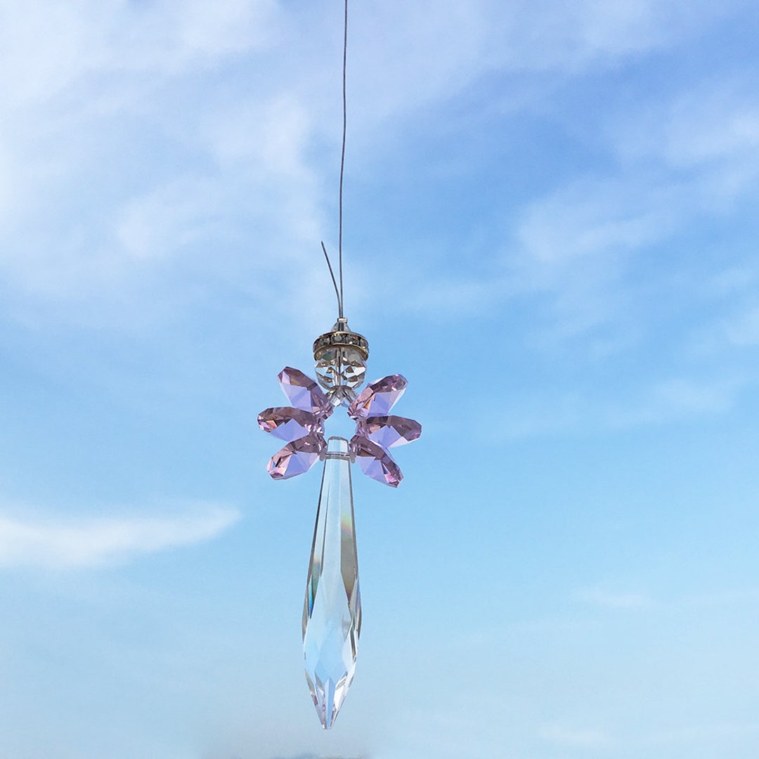 Birthstone Crystal, Guardian Angel, Car Charm, Crystal Suncatcher ...