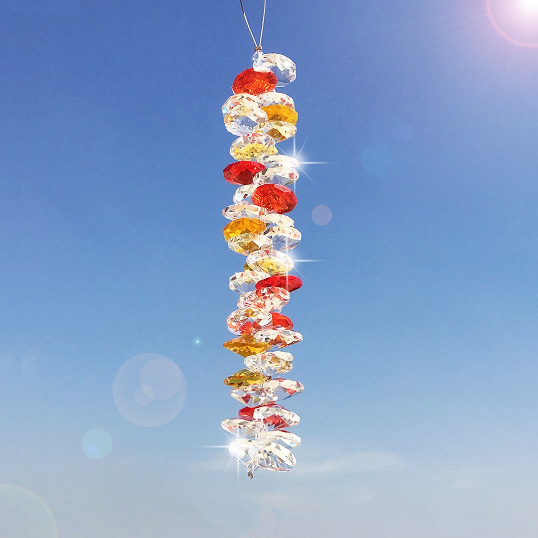 Prism Sun Catcher for Window, Crystal Icicle Suncatcher, Light Catcher ...