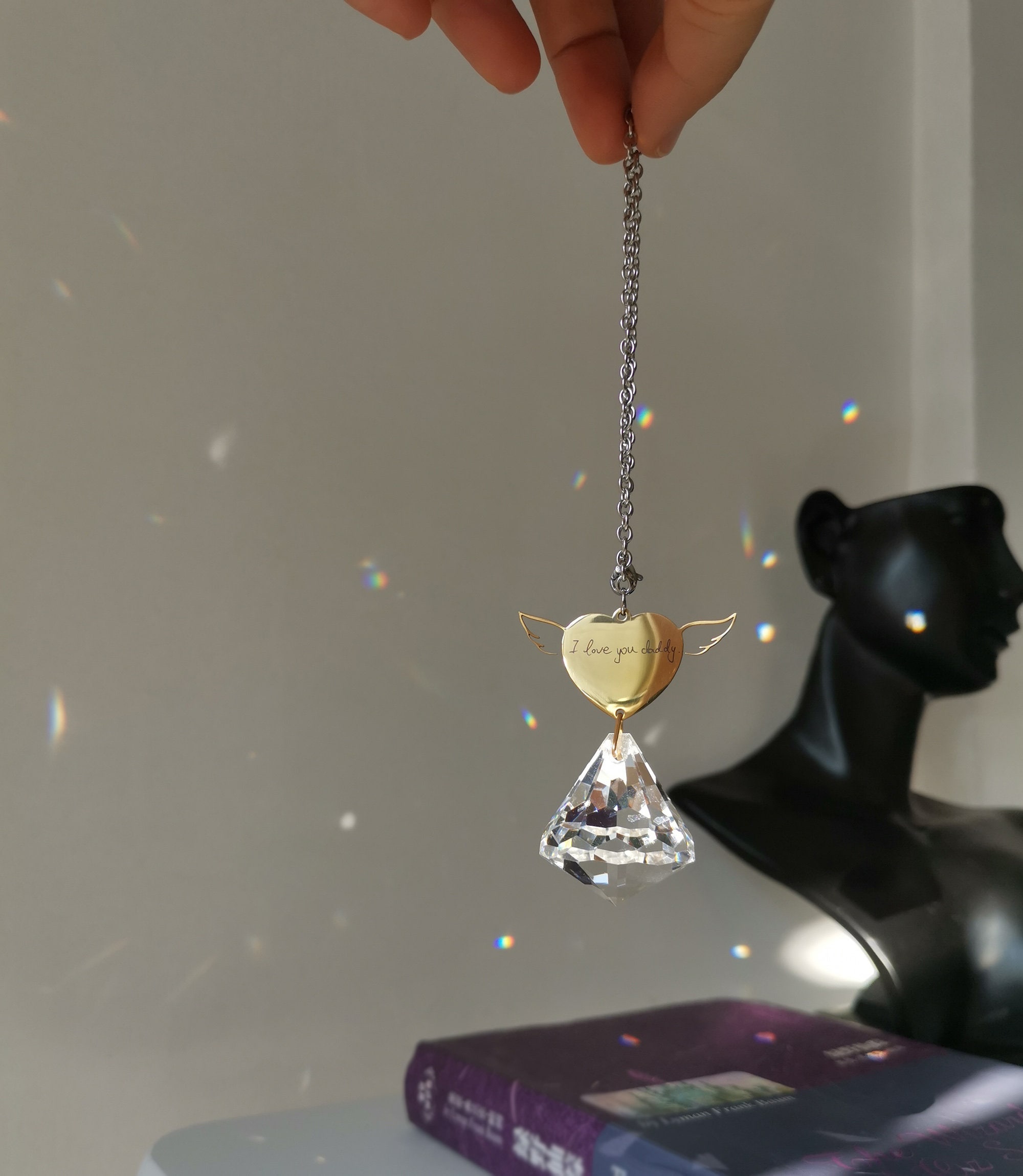 Personalized Memorial Sun Catcher, Sympathy Gift for Loss of Daughter ...