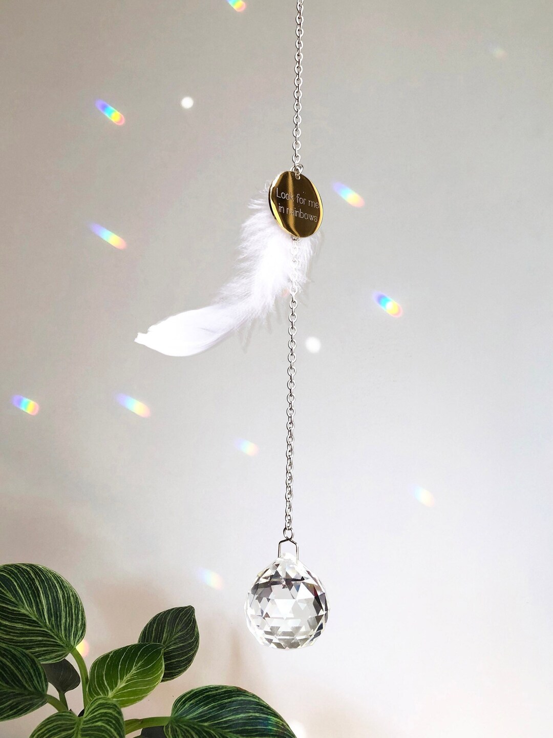 In Loving Memory Sun Catcher, Look for Me in Rainbows, Loss of Mother ...