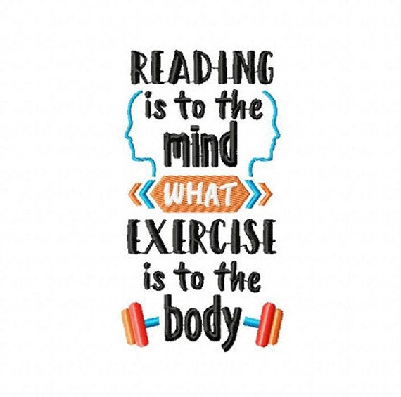 Reading is to the mind what exercise is to the body read books | Etsy